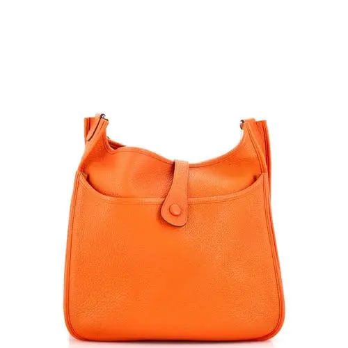 Hermès Evelyne Bag Gen Iii Clemence Gm - Feu