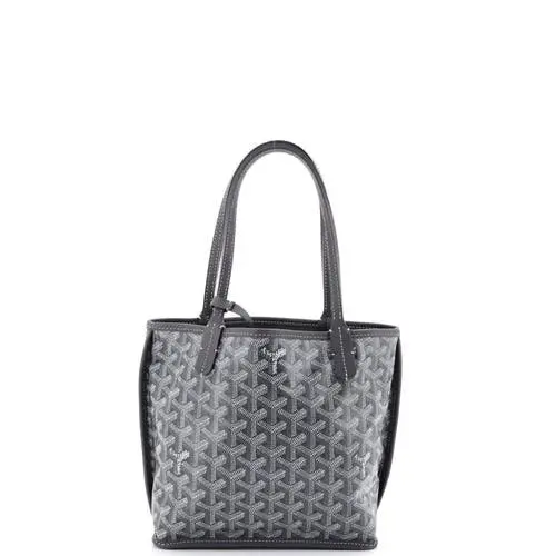 Goyard Anjou Reversible Tote Coated Canvas Mini - Grey