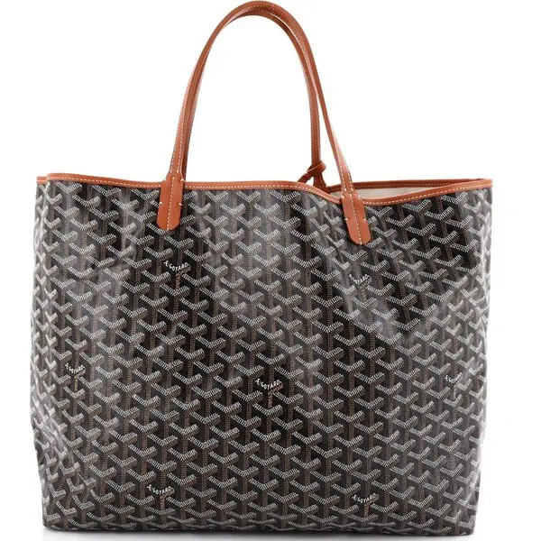 GOYARD Saint Louis Gm Tote Coated Canvas - Brown