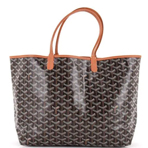 Goyard Saint Louis Tote Coated Canvas Pm - Brown