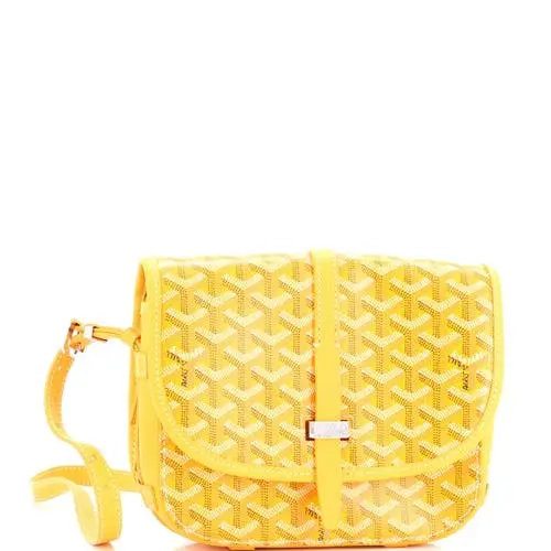 Goyard Belvedere Ii Messenger Bag Coated Canvas Pm - Yellow