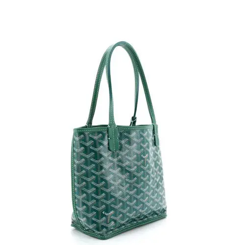Goyard Anjou Reversible Tote Coated Canvas Mini - Green
