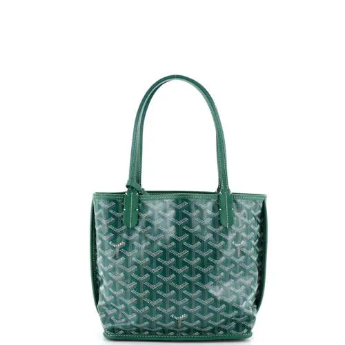 Goyard Anjou Reversible Tote Coated Canvas Mini - Green
