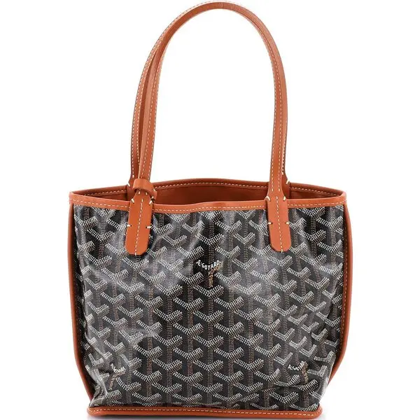 Goyard Anjou Reversible Tote Coated Canvas Mini - Brown
