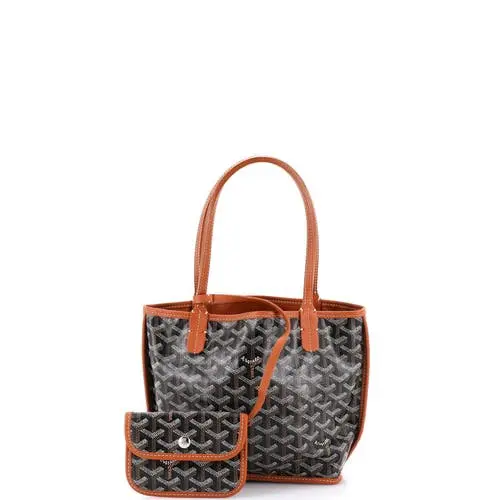 Goyard Anjou Reversible Tote Coated Canvas Mini - Brown