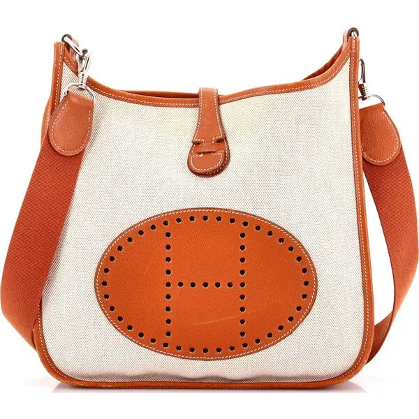 Hermès Evelyne Bag Gen Iii Toile And Leather Pm