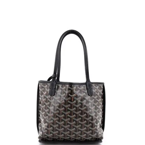 Goyard Anjou Reversible Tote Coated Canvas Mini - Black