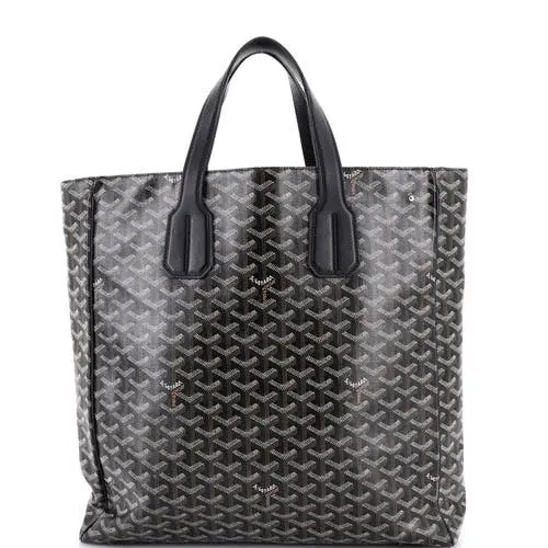 Goyard Voltaire Iii Tote Coated Canvas - Black