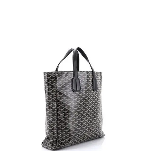 Goyard Voltaire Iii Tote Coated Canvas - Black