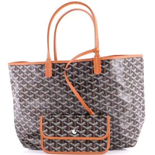 Goyard Saint Louis Tote Coated Canvas Pm - Brown
