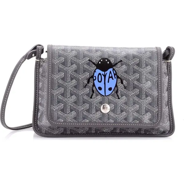 Goyard Plumet Clutch Wallet Printed Coated Canvas - Grey