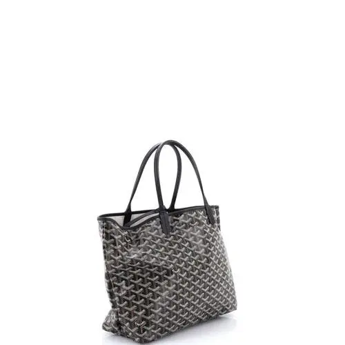 Goyard Saint Louis Tote Pm Coated Canvas - Black