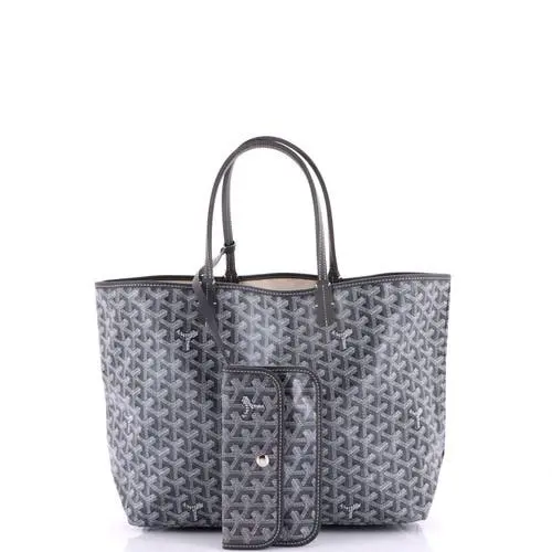 Goyard Saint Louis Tote Coated Canvas Pm - Grey