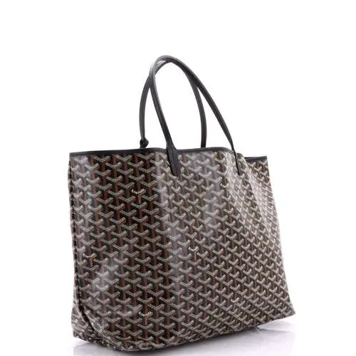 Goyard Saint Louis Tote Coated Canvas Gm - Black