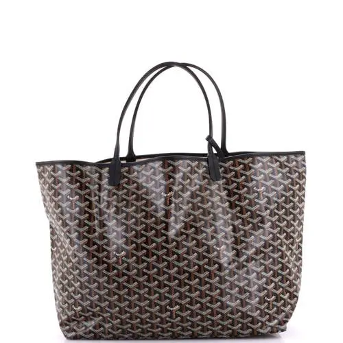 Goyard Saint Louis Tote Coated Canvas Gm - Black