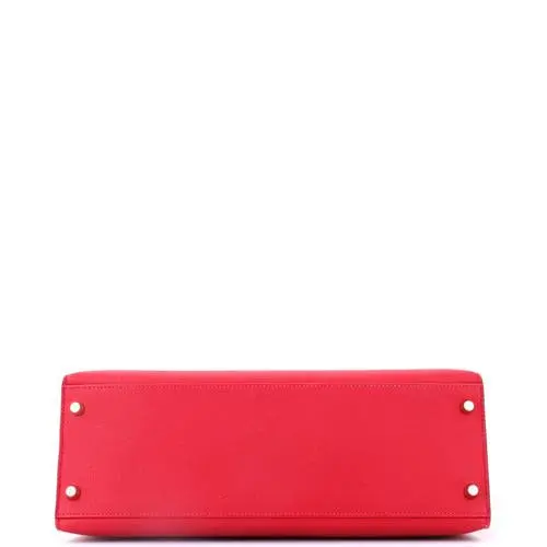 Hermès Kelly Handbag Epsom With Gold Hardware 32 - Red