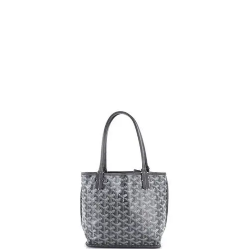 Goyard Anjou Reversible Tote Coated Canvas Mini - Gray