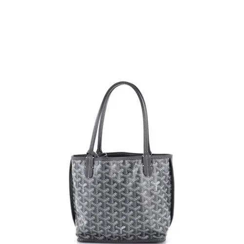 Goyard Anjou Reversible Tote Coated Canvas Mini - Grey