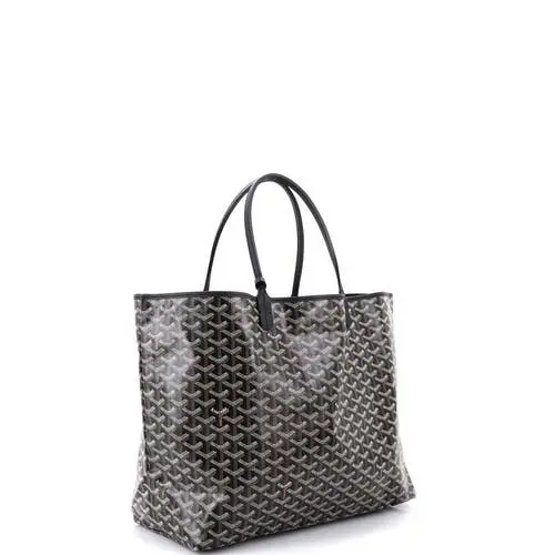 Goyard Saint Louis Tote Coated Canvas Gm - Black