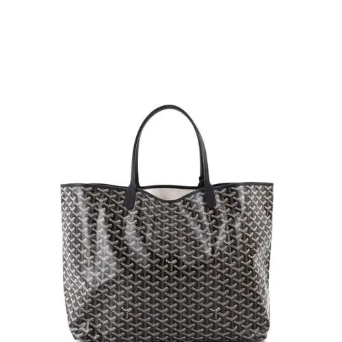 Goyard Saint Louis Tote Coated Canvas Gm - Black