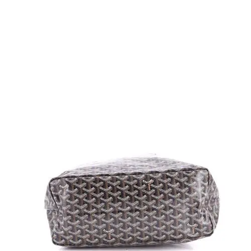 Goyard Saint Louis Tote Coated Canvas Pm - Black
