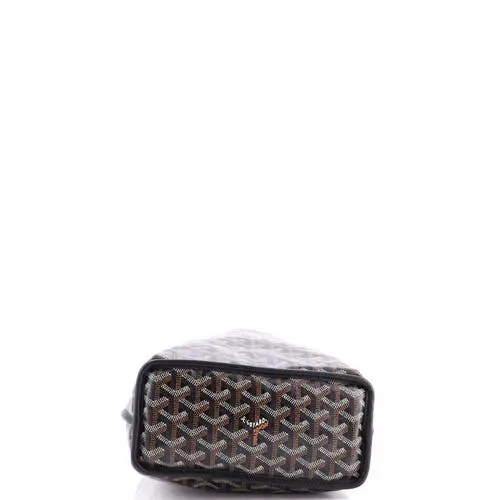 Goyard Anjou Reversible Tote Coated Canvas Mini - Black