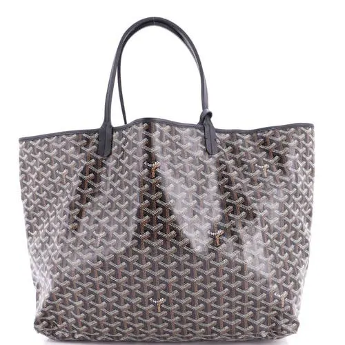 Goyard Saint Louis Tote Coated Canvas Gm - Black