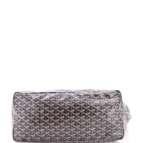 Goyard Saint Louis Tote Coated Canvas Gm - Black