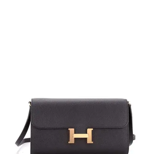 Hermès Constance To Go Wallet Epsom - Black