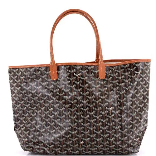 Goyard Saint Louis Tote Coated Canvas Pm - Brown