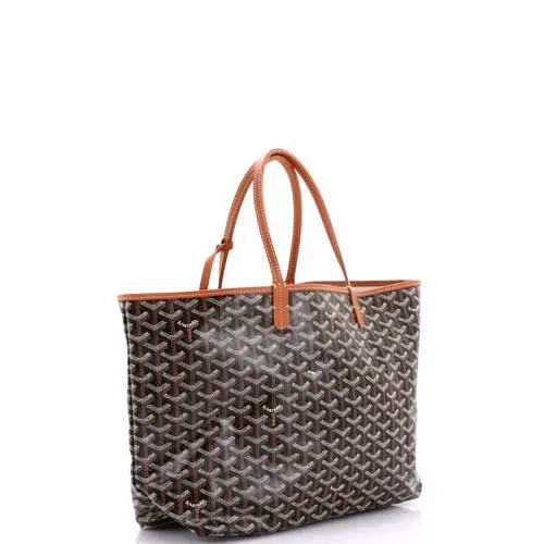 Goyard Saint Louis Tote Coated Canvas Pm - Brown