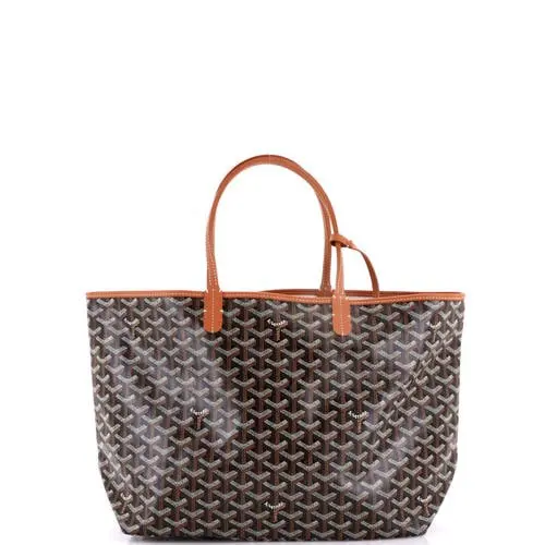 Goyard Saint Louis Tote Coated Canvas Pm - Brown