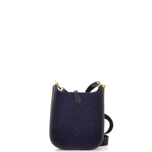 Hermès Evelyne Bag Gen Iii Felt Tpm - Blue