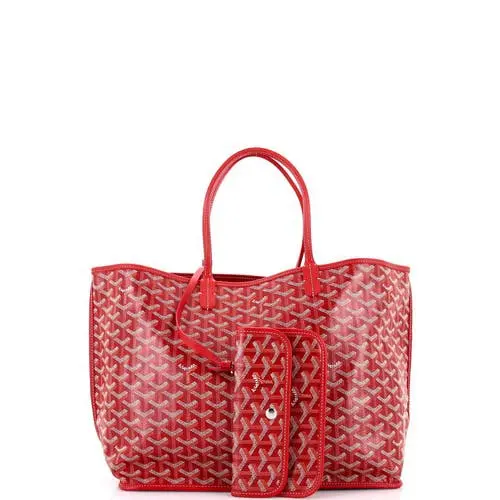 Goyard Anjou Reversible Tote Coated Canvas Pm - Red
