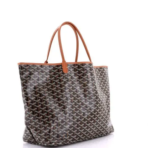 Goyard Saint Louis Tote Coated Canvas Gm - Black