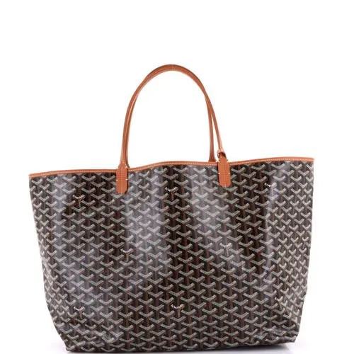 Goyard Saint Louis Tote Coated Canvas Gm - Black