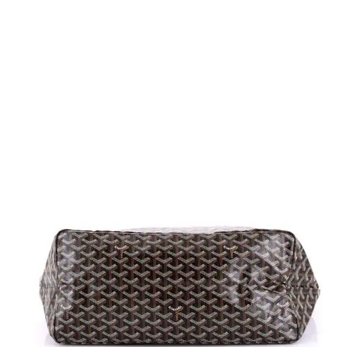 Goyard Saint Louis Tote Coated Canvas Gm - Black