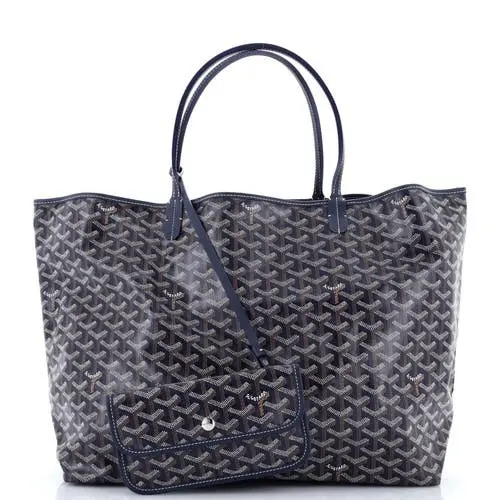 Goyard Saint Louis Tote Coated Canvas Gm - Blue