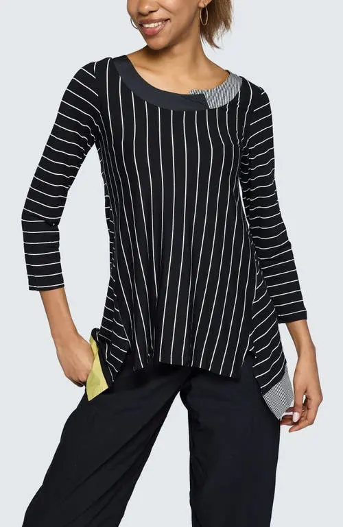 LUUKAA Striped Viscose Jersey Blouse