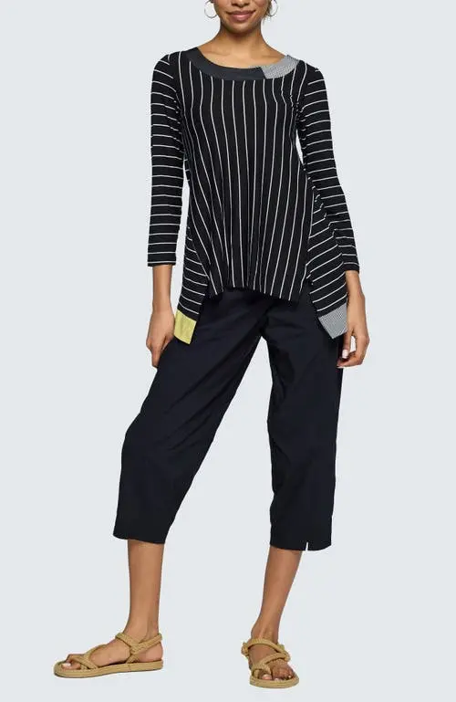 LUUKAA Striped Viscose Jersey Blouse