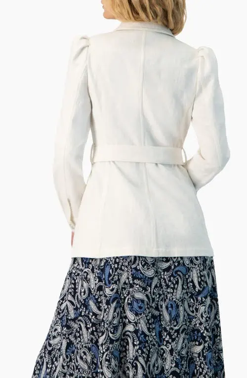 IVONNE Long Biker Jacket With Belt