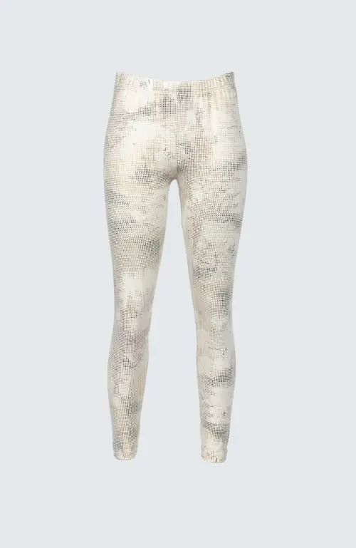 LUUKAA Luna Printed Cotton Jersey Leggings