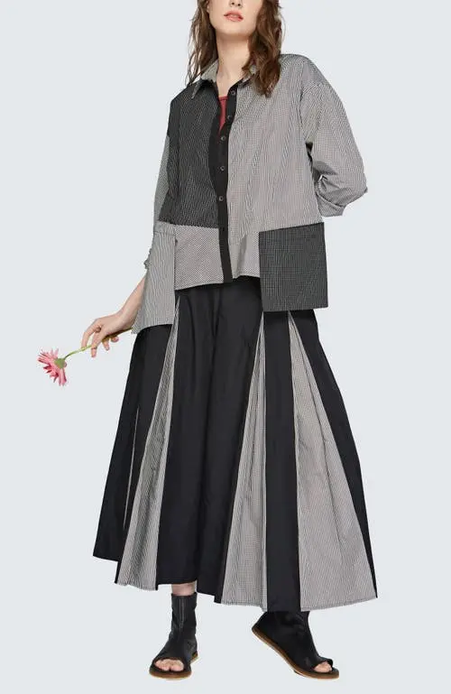 LUUKAA Checkered Memory Taffeta Shirt