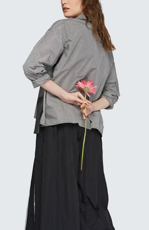 LUUKAA Checkered Memory Taffeta Shirt