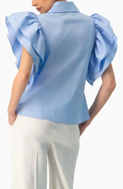 IVONNE Ruffled Sleeve Shirt