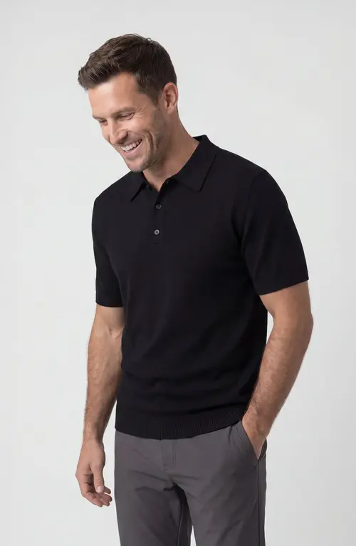 JACK ARCHER Legacy Resort Polo - True Black