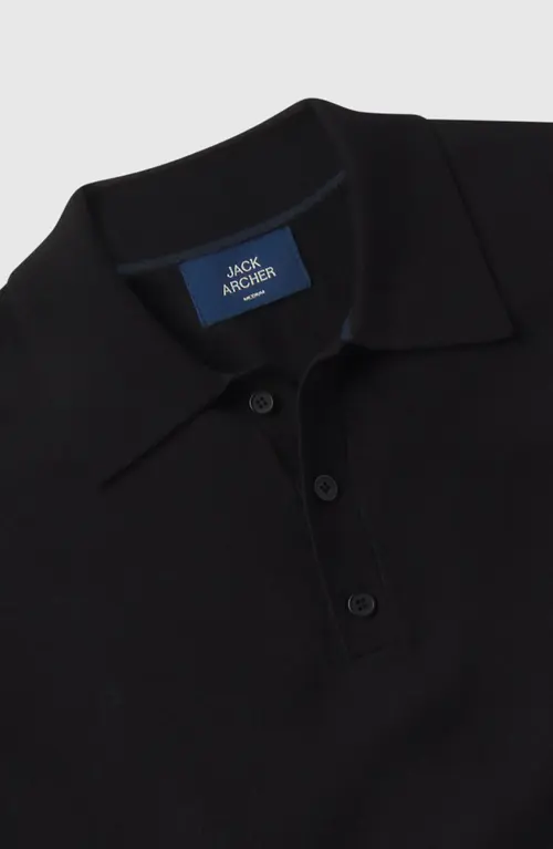JACK ARCHER Legacy Resort Polo - True Black