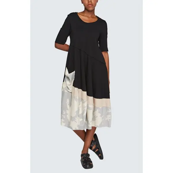 LUUKAA Selene Long Cotton Jersey Dress - Original