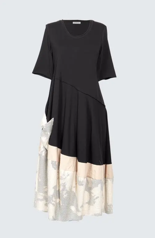 LUUKAA Selene Long Cotton Jersey Dress - Original