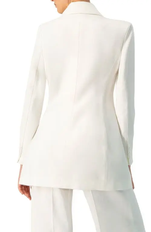 IVONNE Single-button Blazer - White